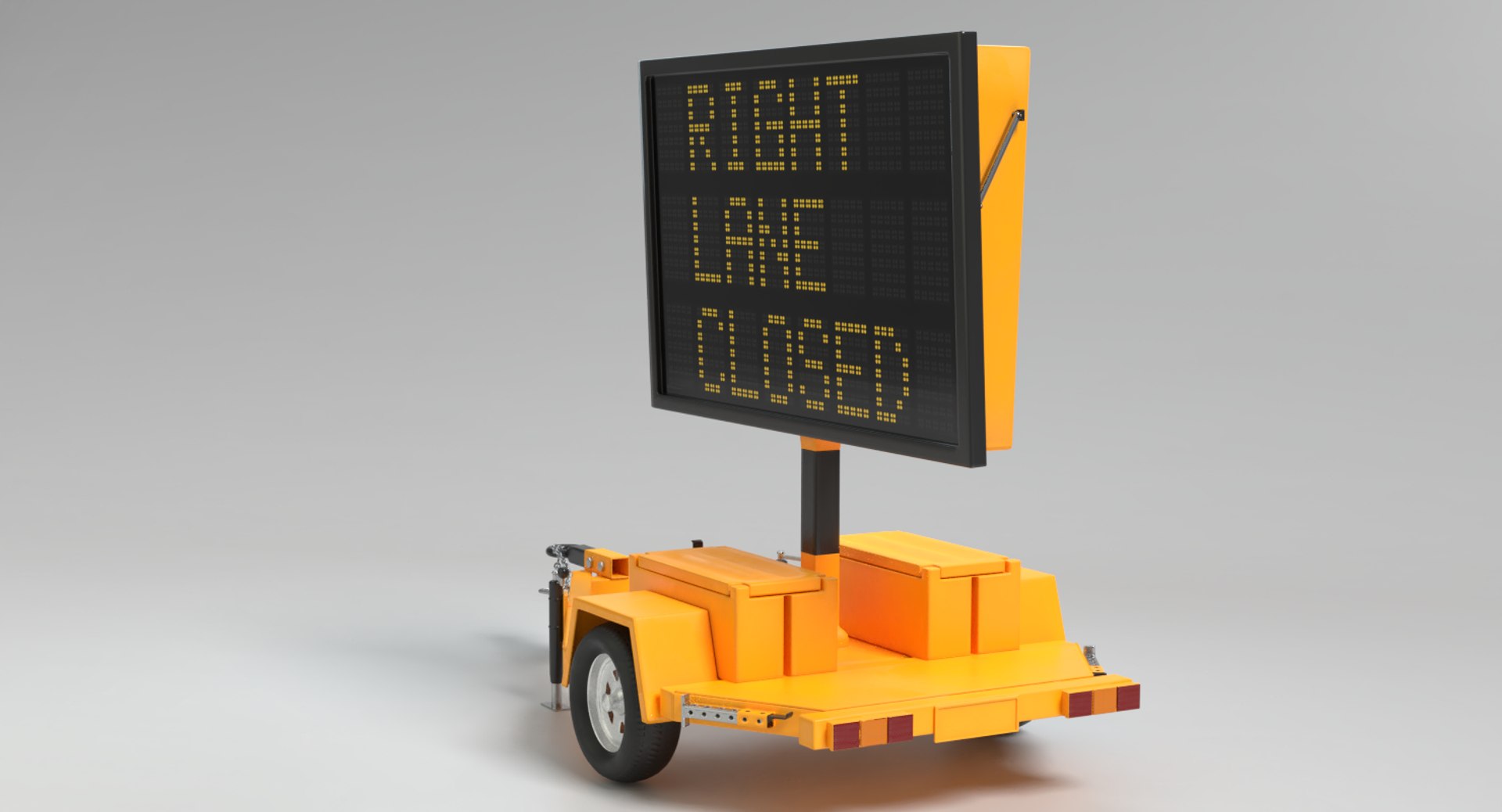 Electronic Traffic Sign 3D Model - TurboSquid 1252407
