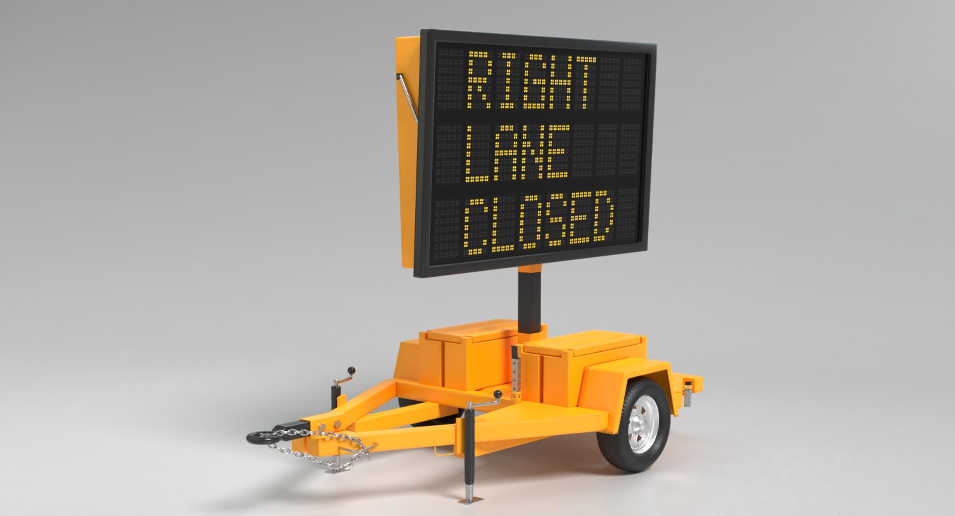 Electronic Traffic Sign 3D Model - TurboSquid 1252407