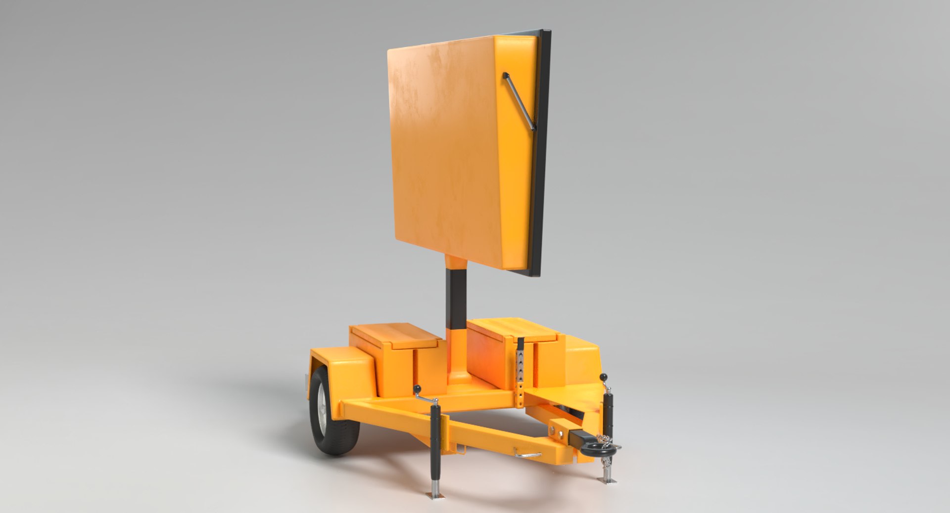 Electronic Traffic Sign 3D Model - TurboSquid 1252407