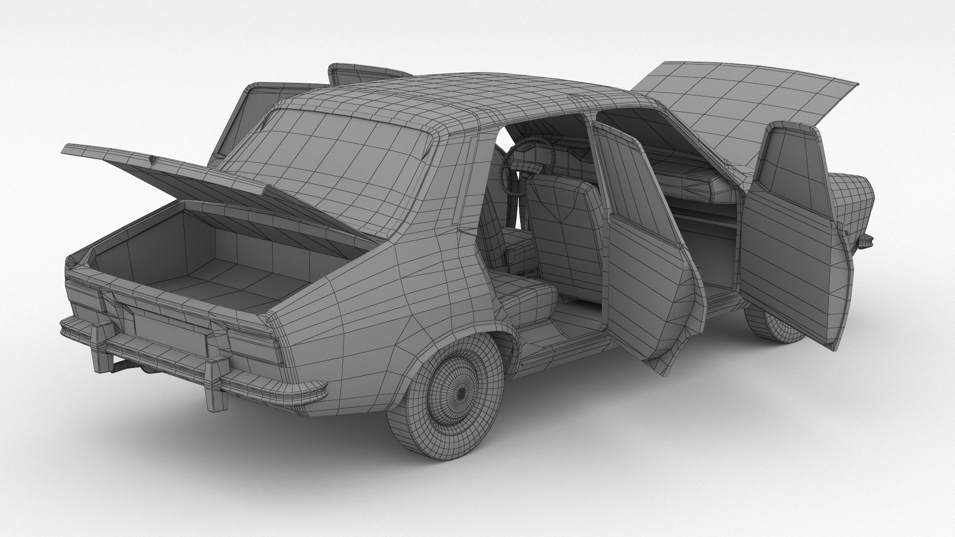 Dacia 1300 3D Model - TurboSquid 1829243