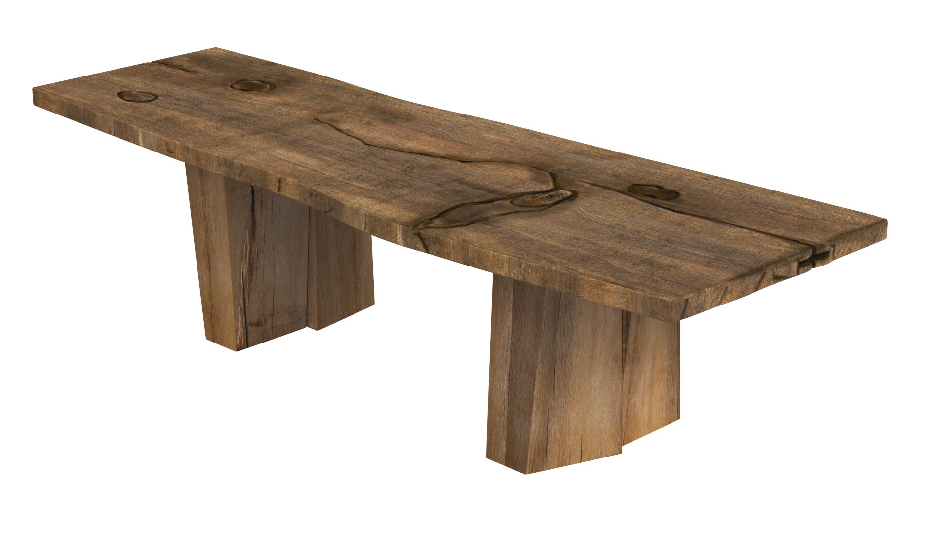 Sculpted Massive Dining Table V9 3D Model - TurboSquid 2159188