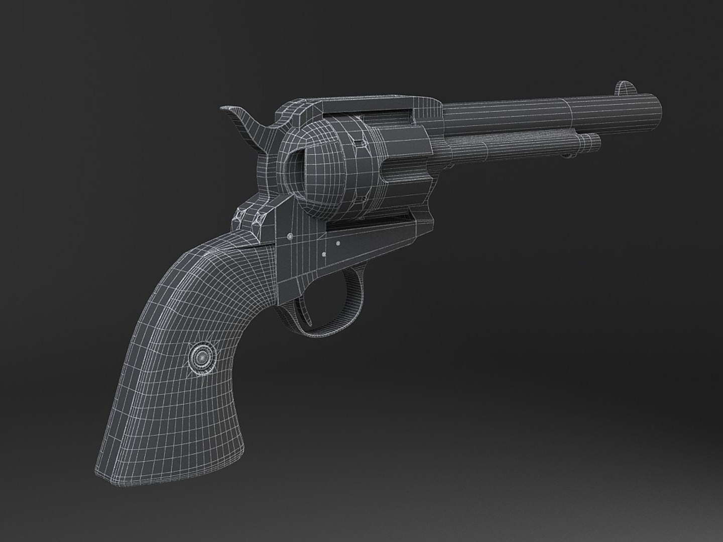 3d model colt peacemaker revolver