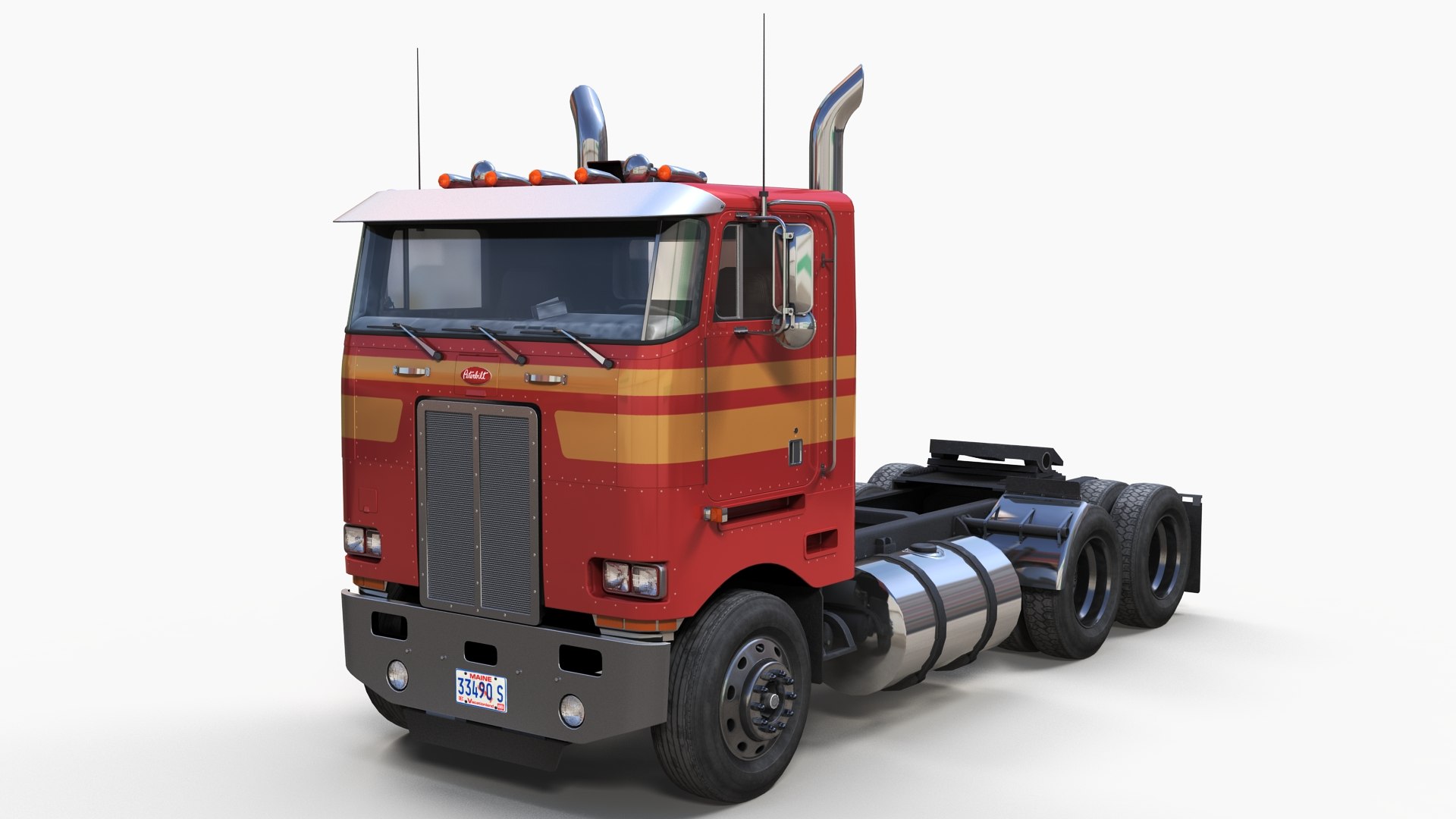 modelo 3d Peterbilt 362 daycab truck - TurboSquid 2064420