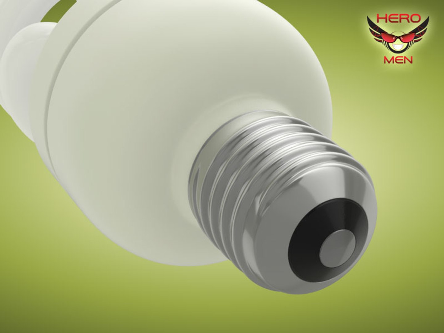 fluorescent bulb light 3d model