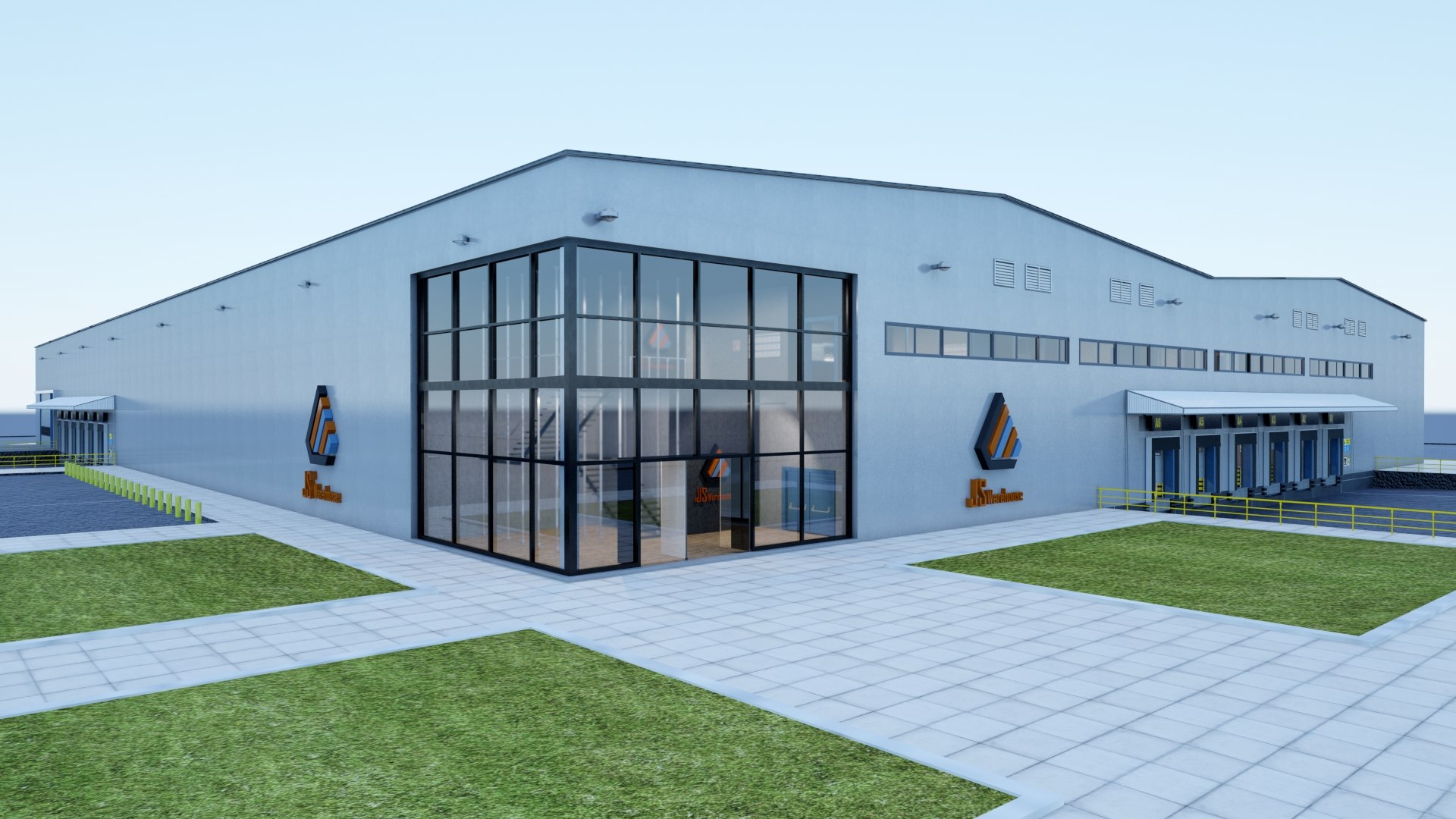 Big Full Warehouse 3D Model - TurboSquid 1759997