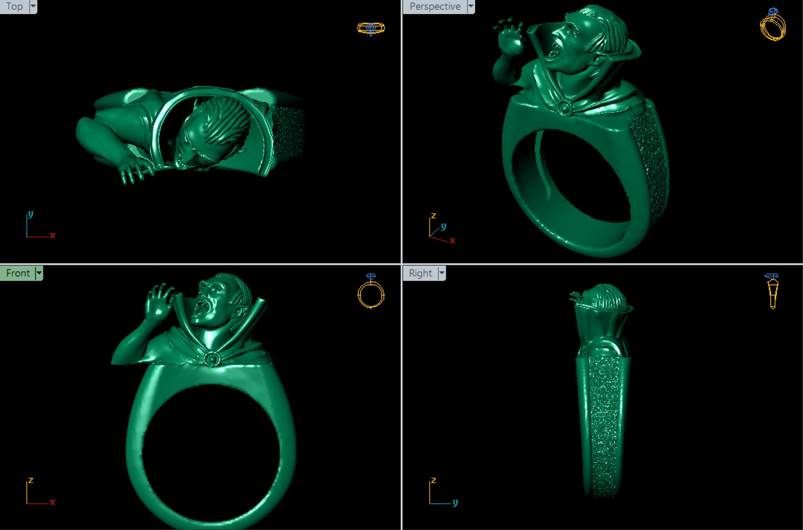 Vampire Ring 3D Model - TurboSquid 2261409