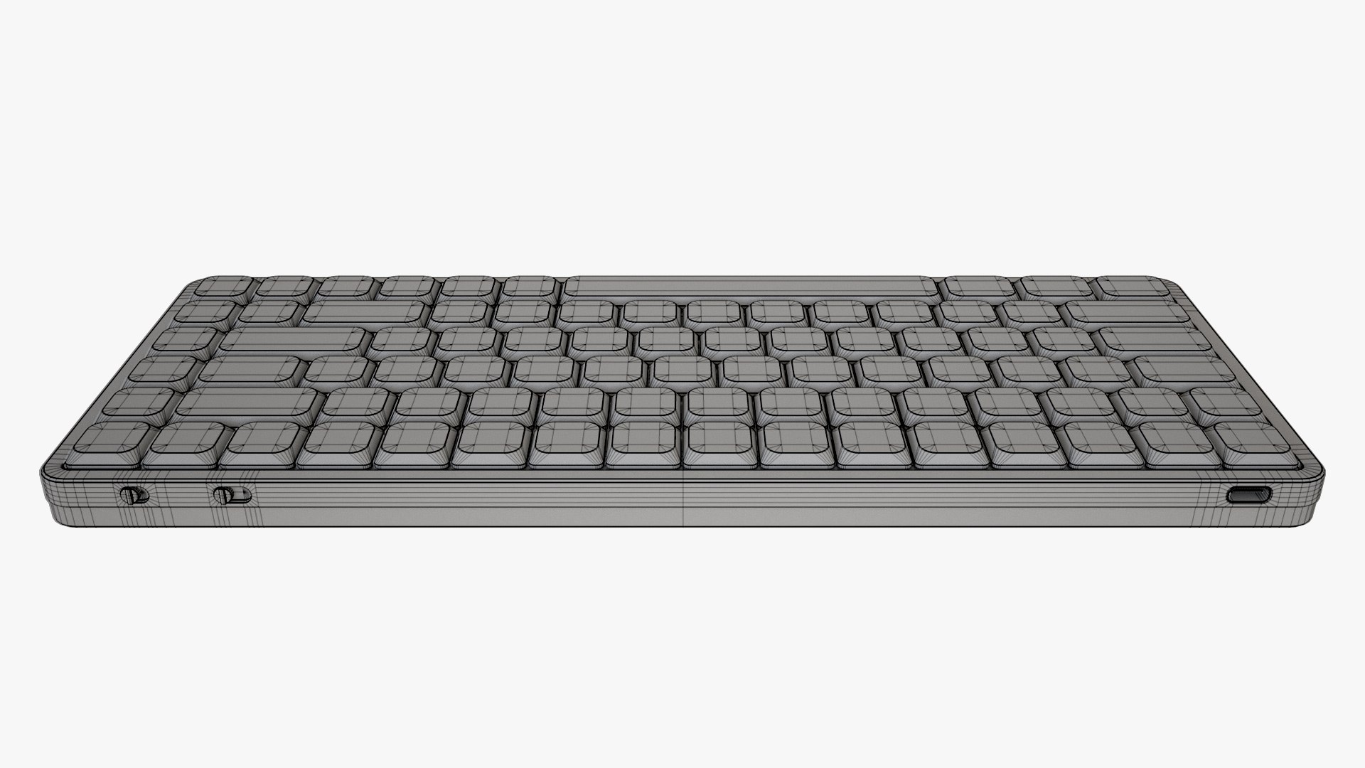 3D 75-Percent Layout Keyboard White - TurboSquid 2074404