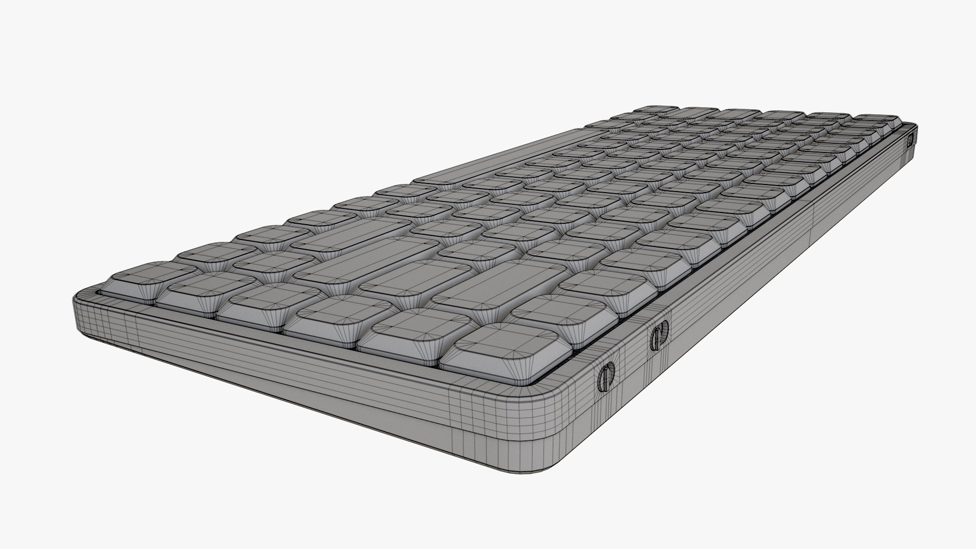 3D 75-Percent Layout Keyboard White - TurboSquid 2074404