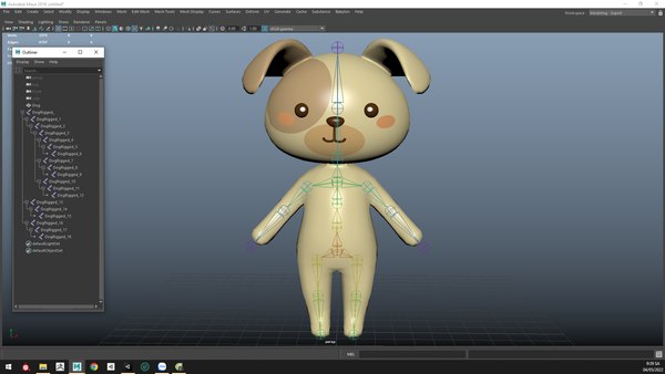 Cartoon Dog Rigged 3D model - TurboSquid 1893394