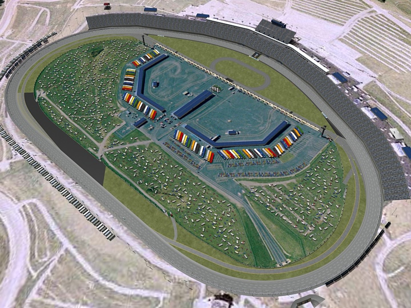 Kentucky Speedway Nascar Indy 3d Max