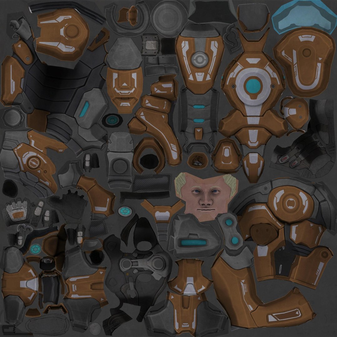 Space Soldier V4 3D Model - TurboSquid 1883640