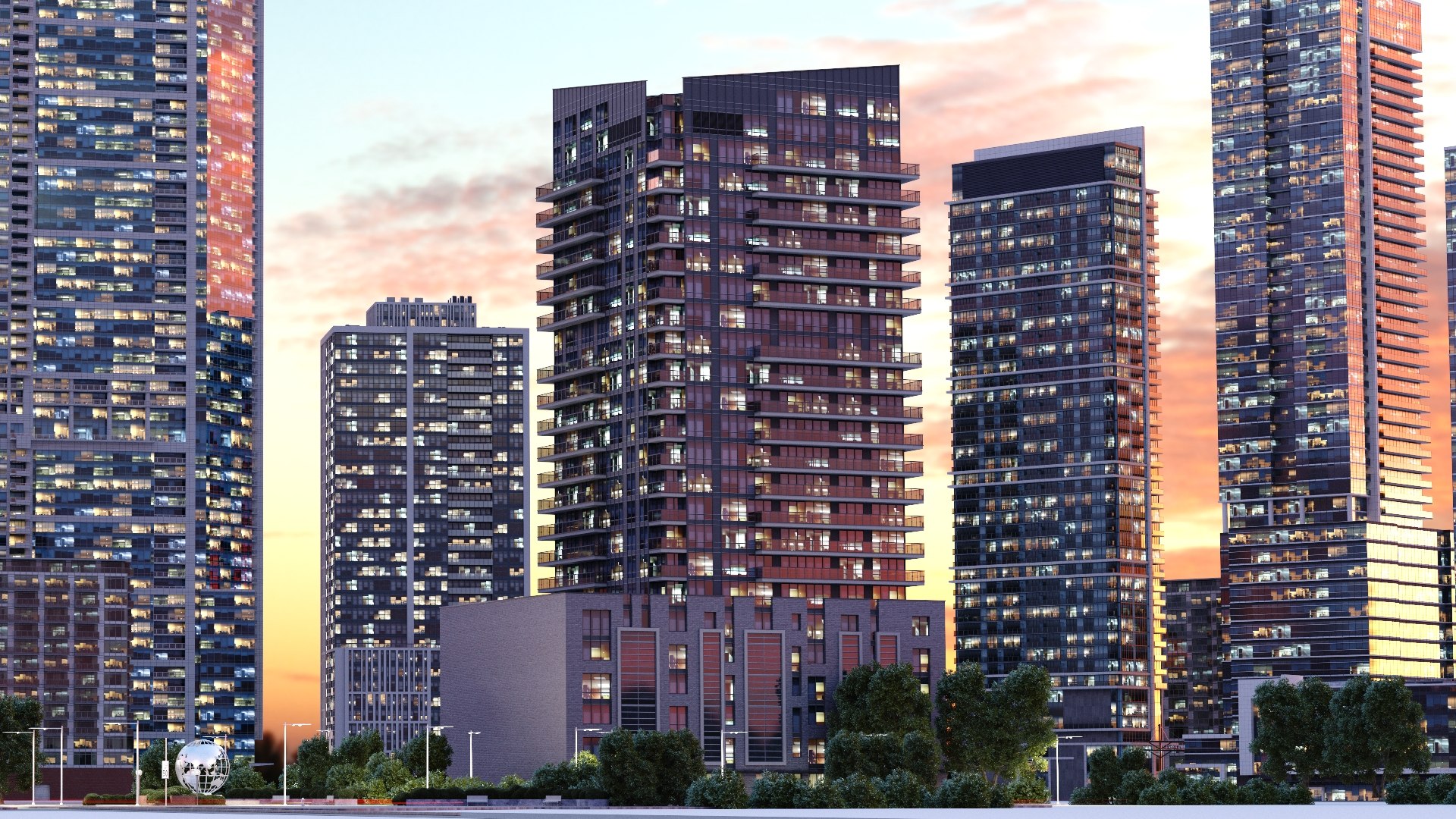 The King Blue Condominiums V3 Model - TurboSquid 1813863