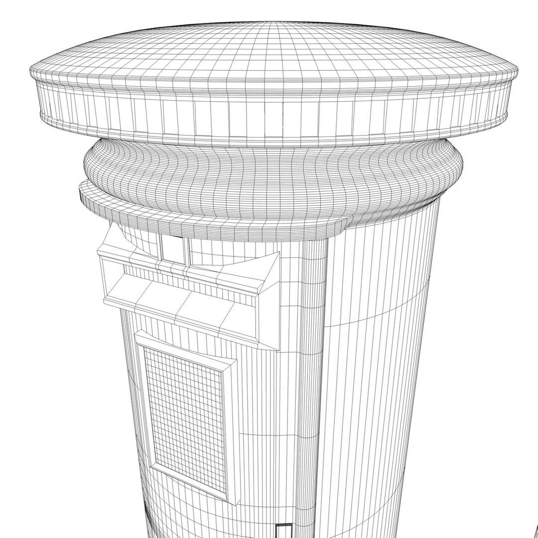 British Red Post Box 3D Model - TurboSquid 1549540