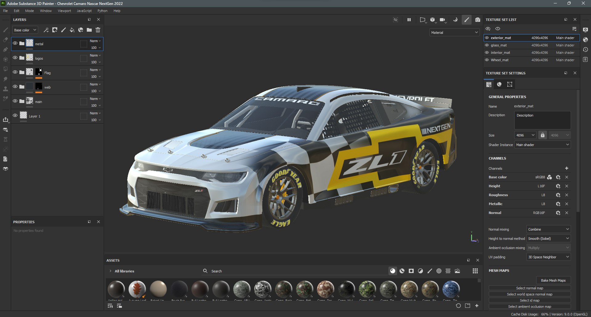 Chevrolet Camaro ZL1 Nascar Nextgen 2022 3D Model - TurboSquid 2141707