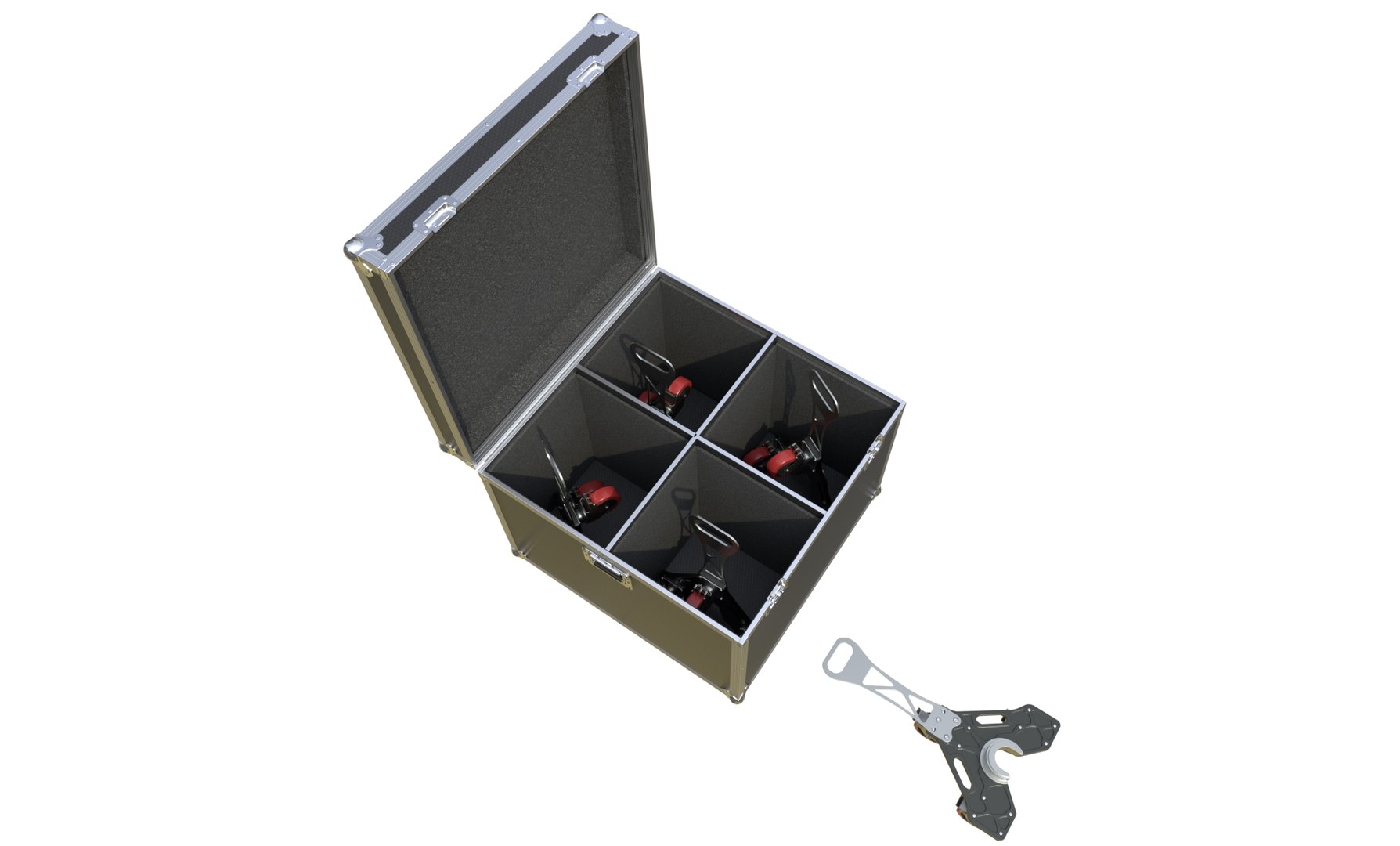 Air Jack Scates Case 3D Model - TurboSquid 2209460