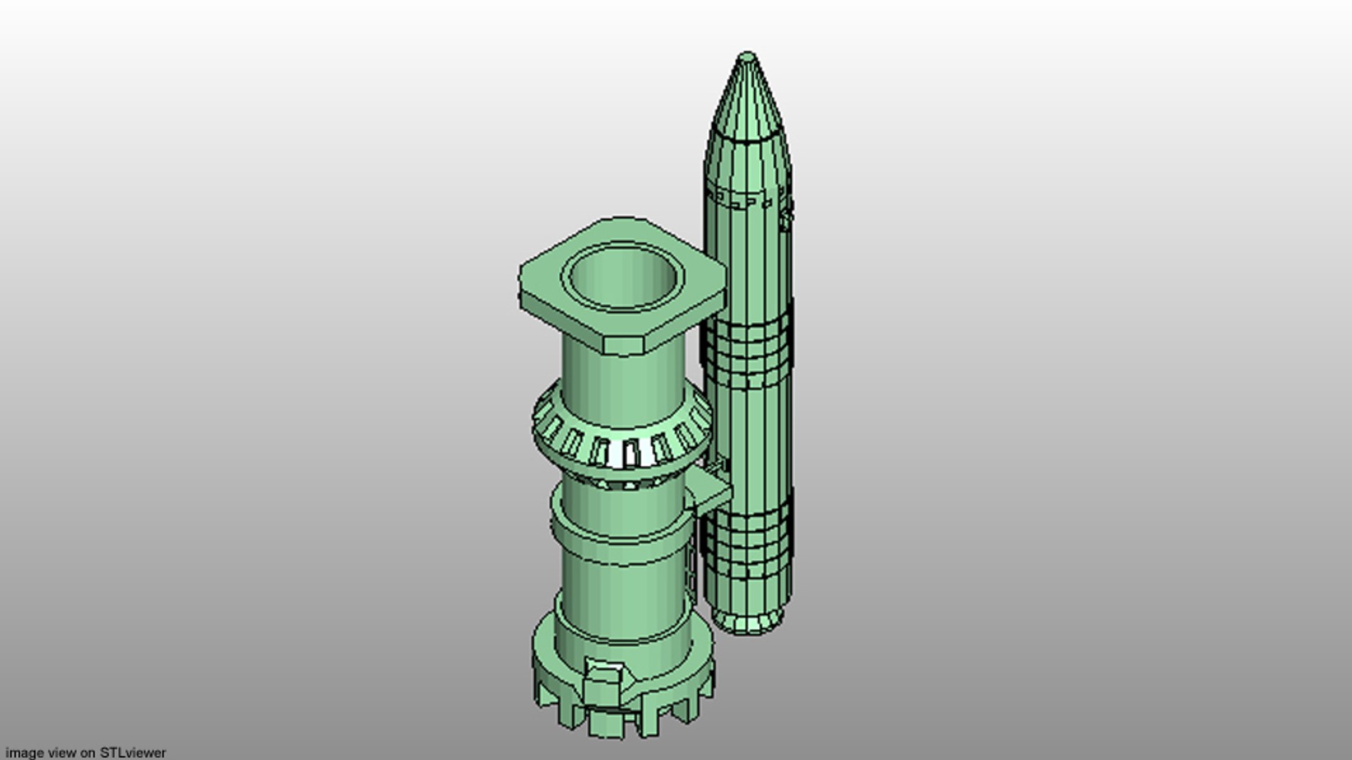 3D Missile Rocket Model - TurboSquid 1262150
