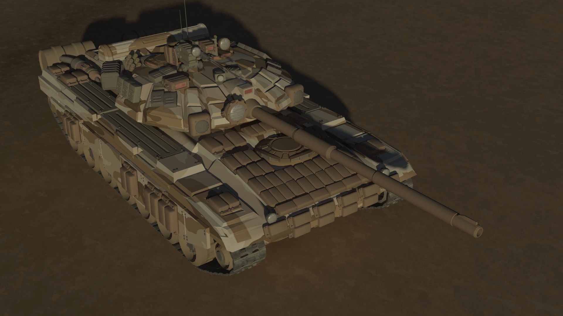 t-90 tank 3d model