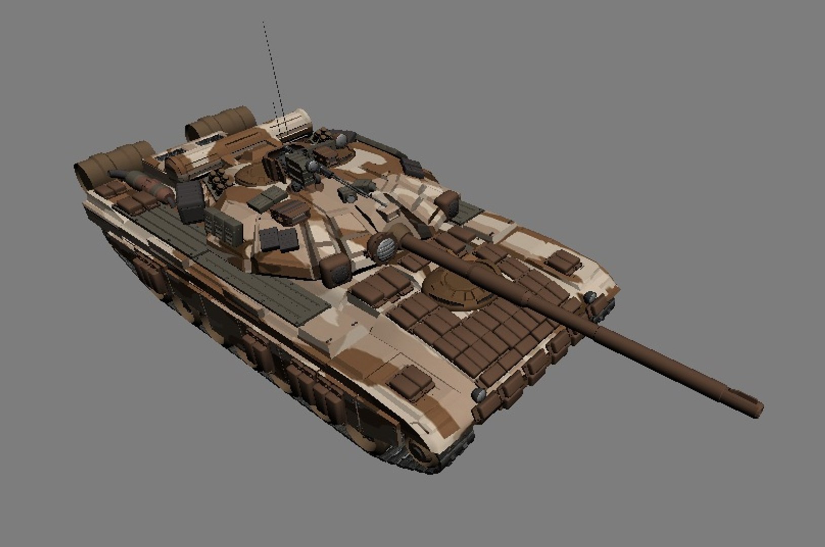 t-90 tank 3d model