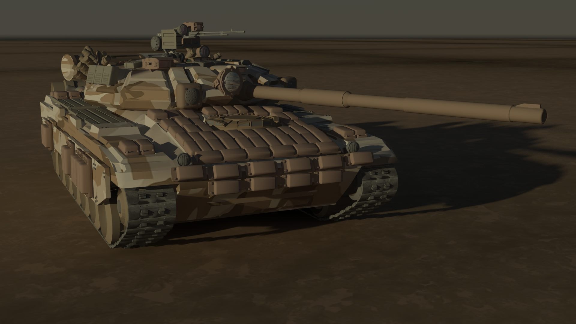 t-90 tank 3d model
