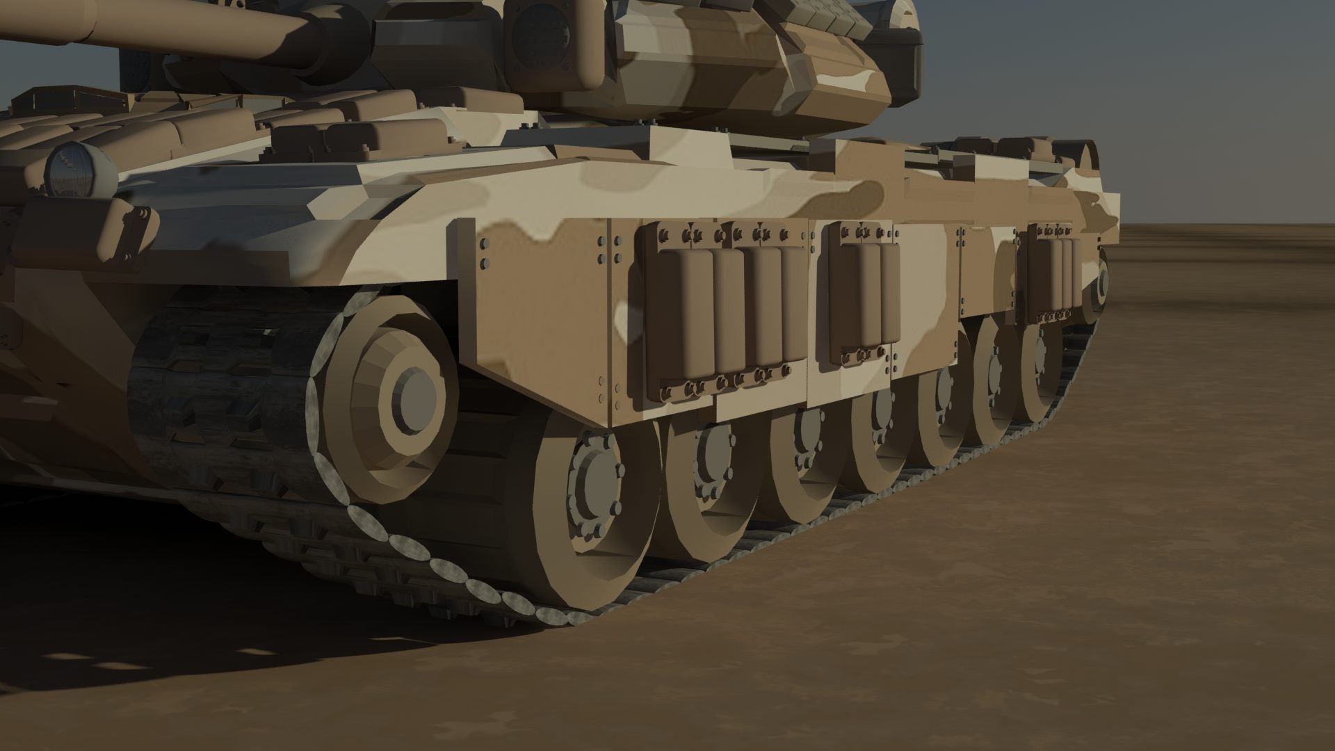 t-90 tank 3d model