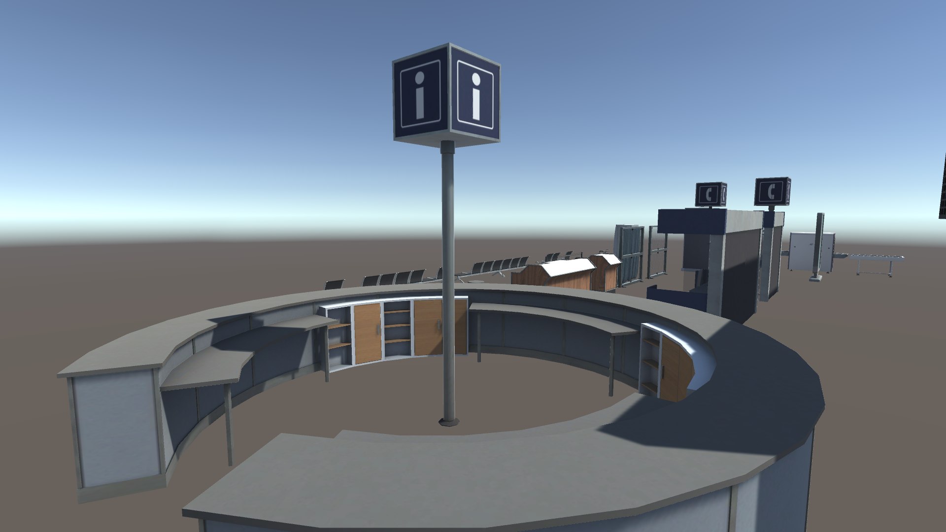 3D Airport Terminal Props model - TurboSquid 1980374