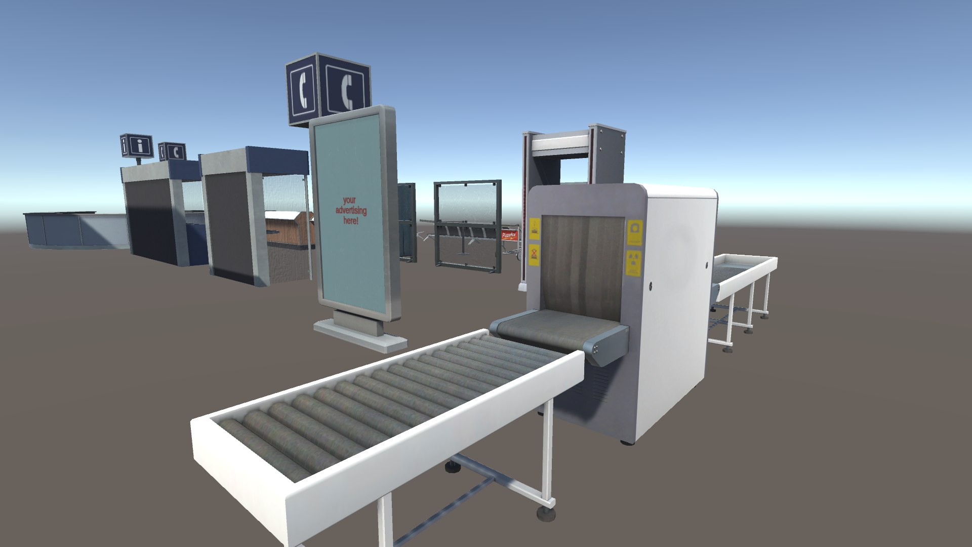3D Airport Terminal Props model - TurboSquid 1980374