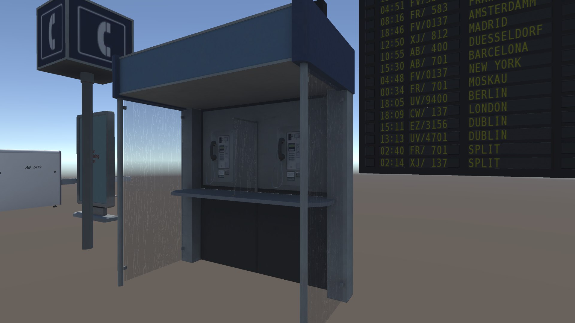 3D Airport Terminal Props model - TurboSquid 1980374