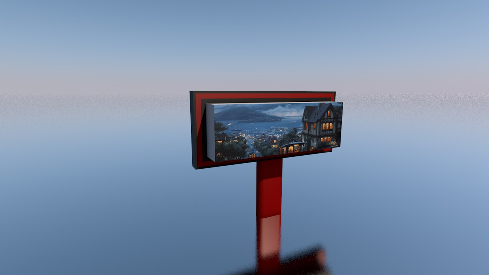 Banner Road 3D - TurboSquid 1551190