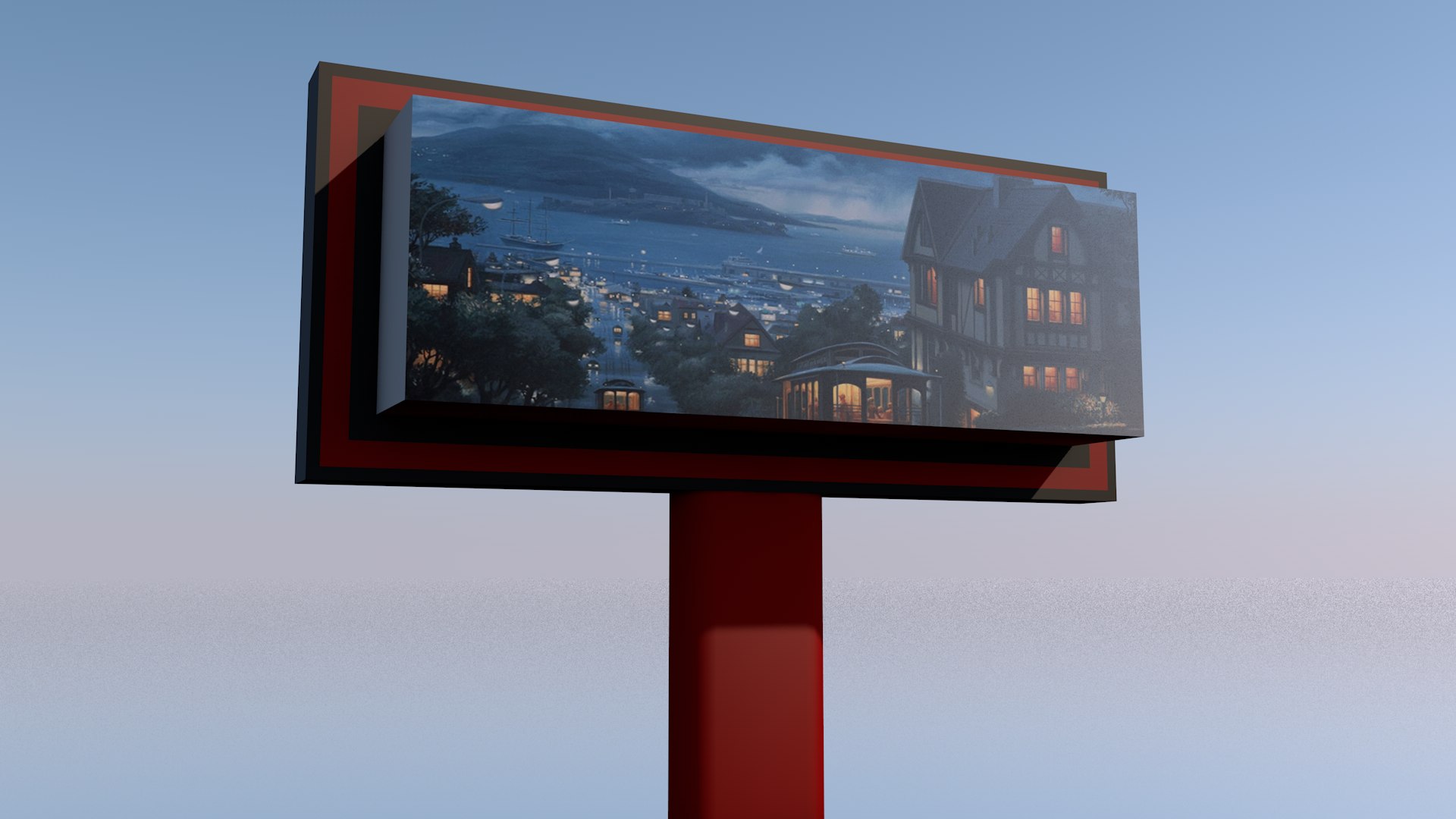 Banner Road 3D - TurboSquid 1551190