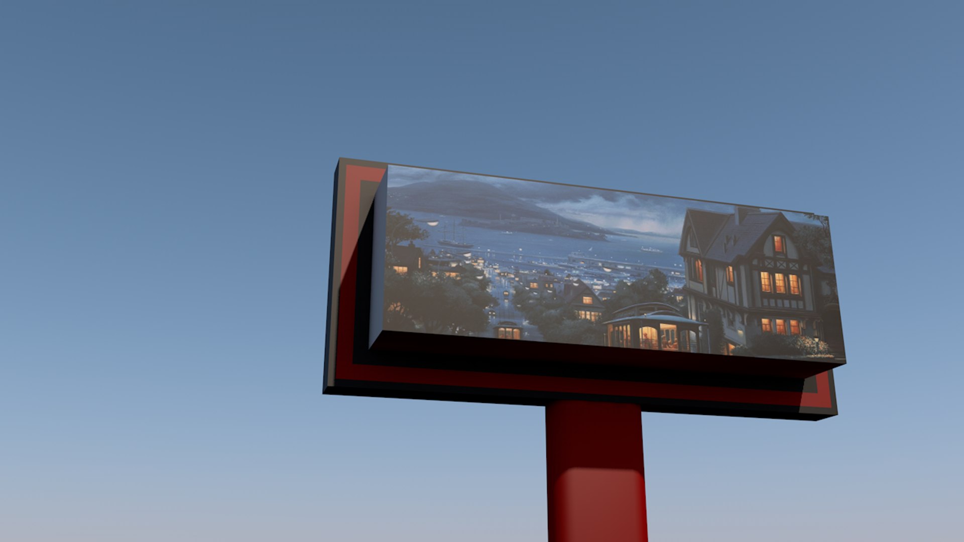 Banner Road 3D - TurboSquid 1551190