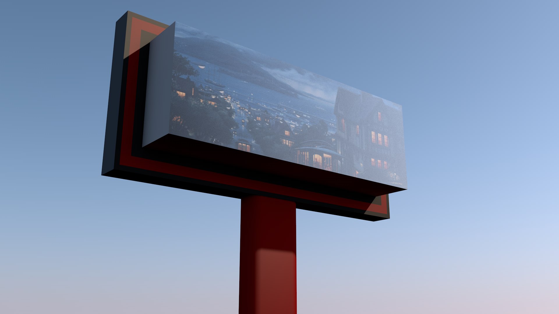 Banner Road 3D - TurboSquid 1551190