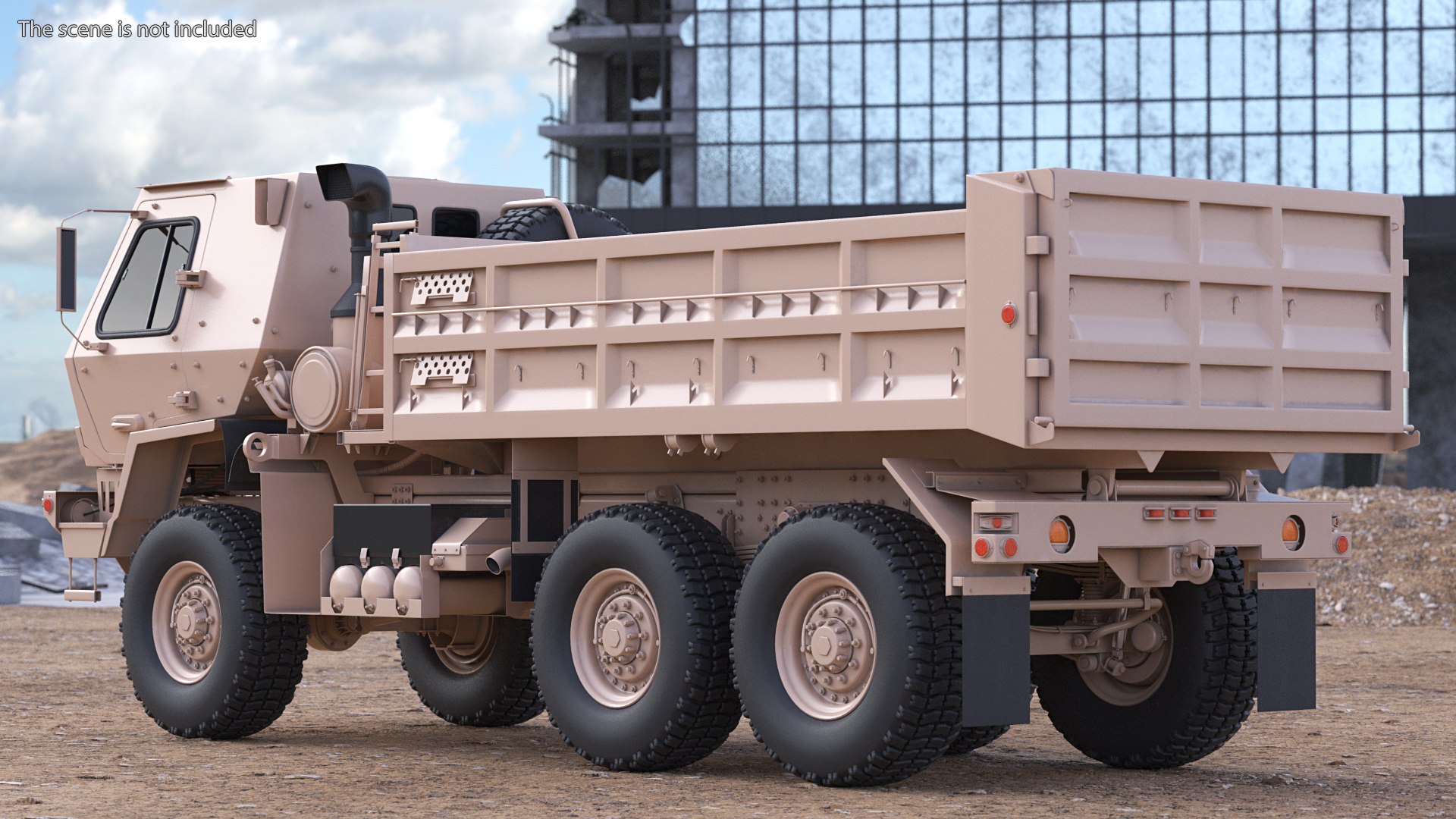 3D Oshkosh FMTV Dump Truck Exterior Only - TurboSquid 1727794