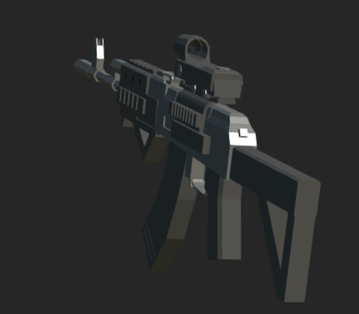 Low Poly Tactical AKM 3D Model - TurboSquid 2192638