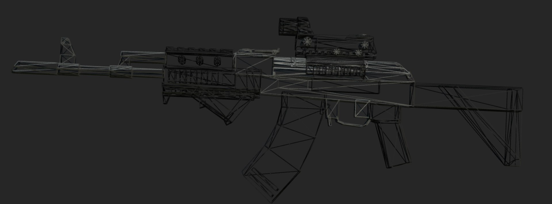 Low Poly Tactical AKM 3D Model - TurboSquid 2192638