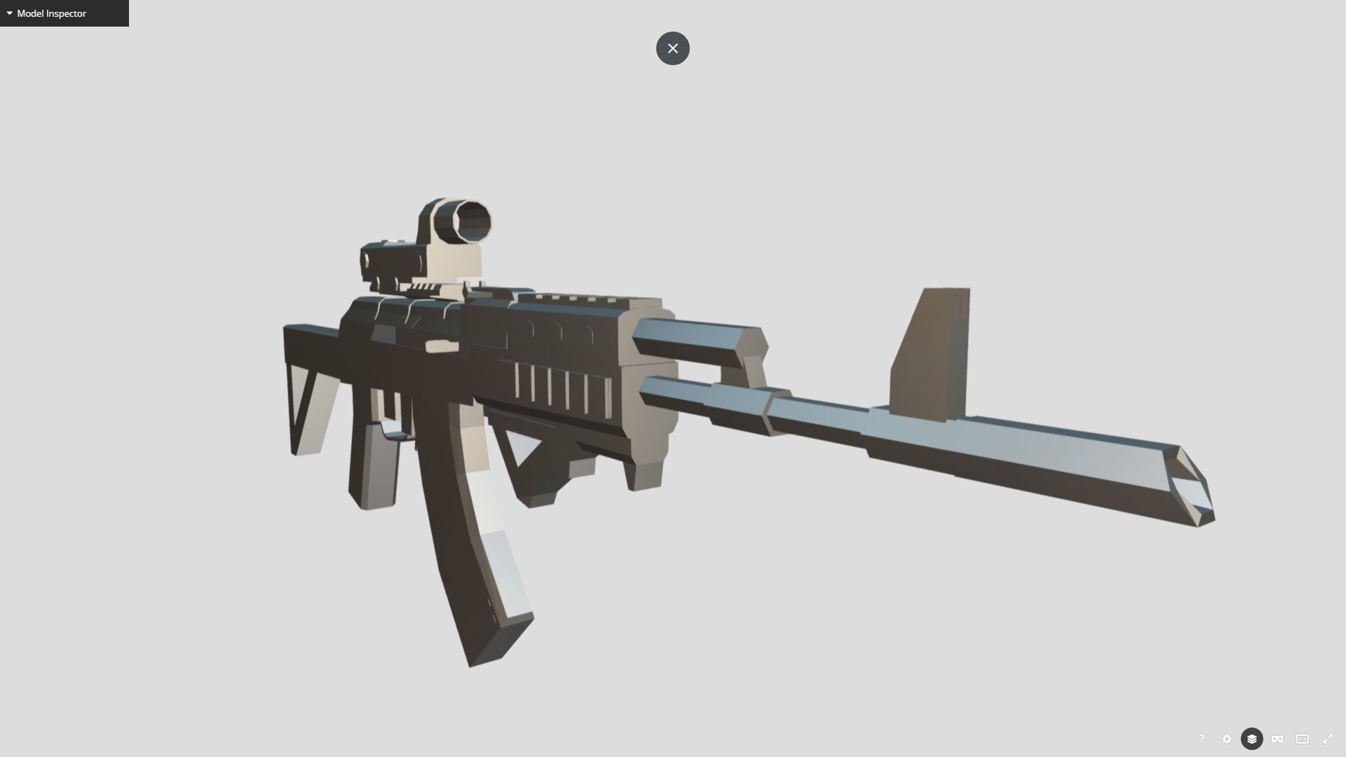 Low Poly Tactical AKM 3D Model - TurboSquid 2192638