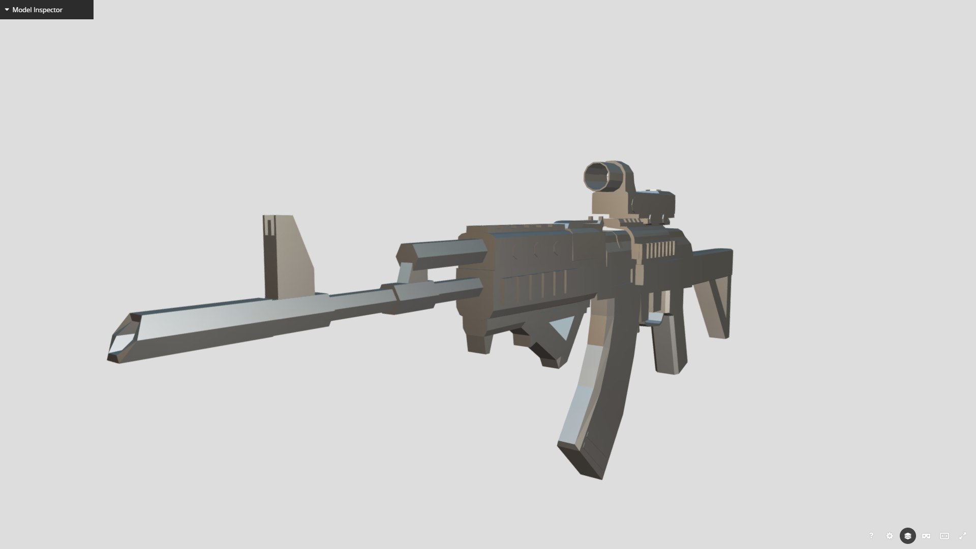 Low Poly Tactical AKM 3D Model - TurboSquid 2192638