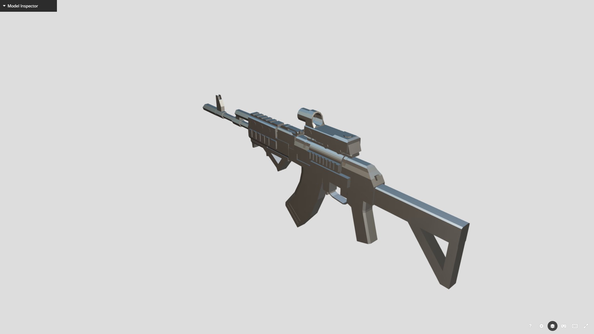 Low Poly Tactical AKM 3D Model - TurboSquid 2192638