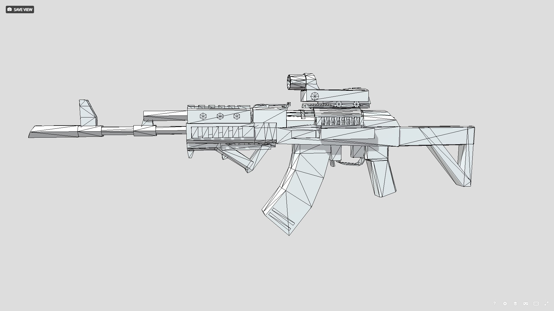 Low Poly Tactical AKM 3D Model - TurboSquid 2192638