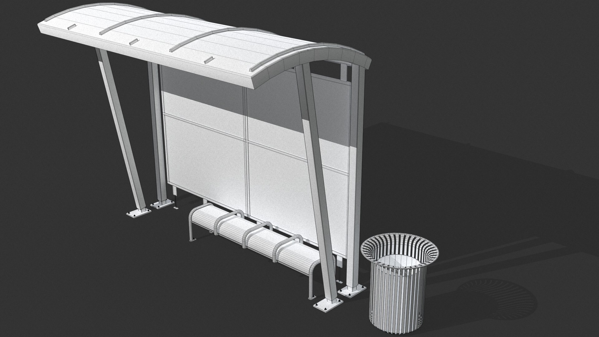 3D model Bus Stop in Orlando - TurboSquid 1809691