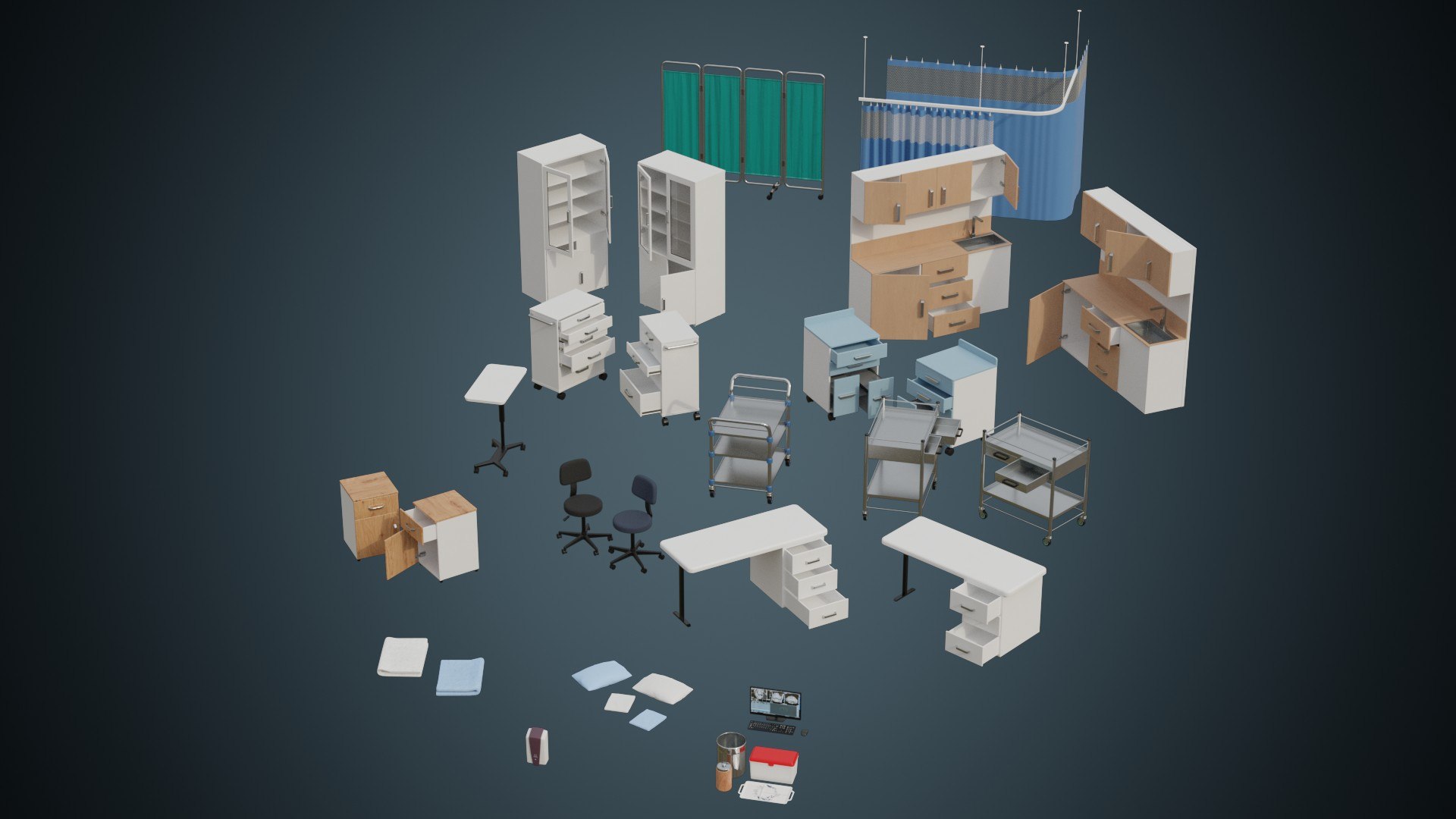 Hospital Props Collection 5A 3D model - TurboSquid 2158860