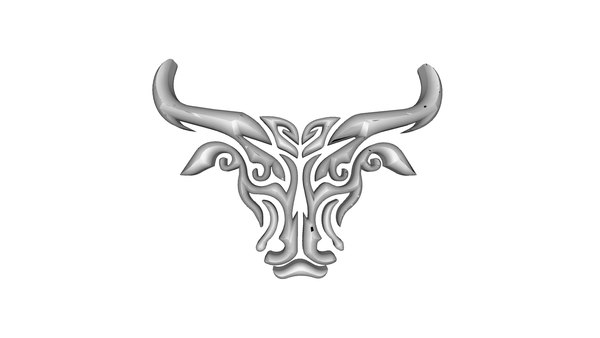 3D 3d bull stock market model wireframe model - TurboSquid 1990431