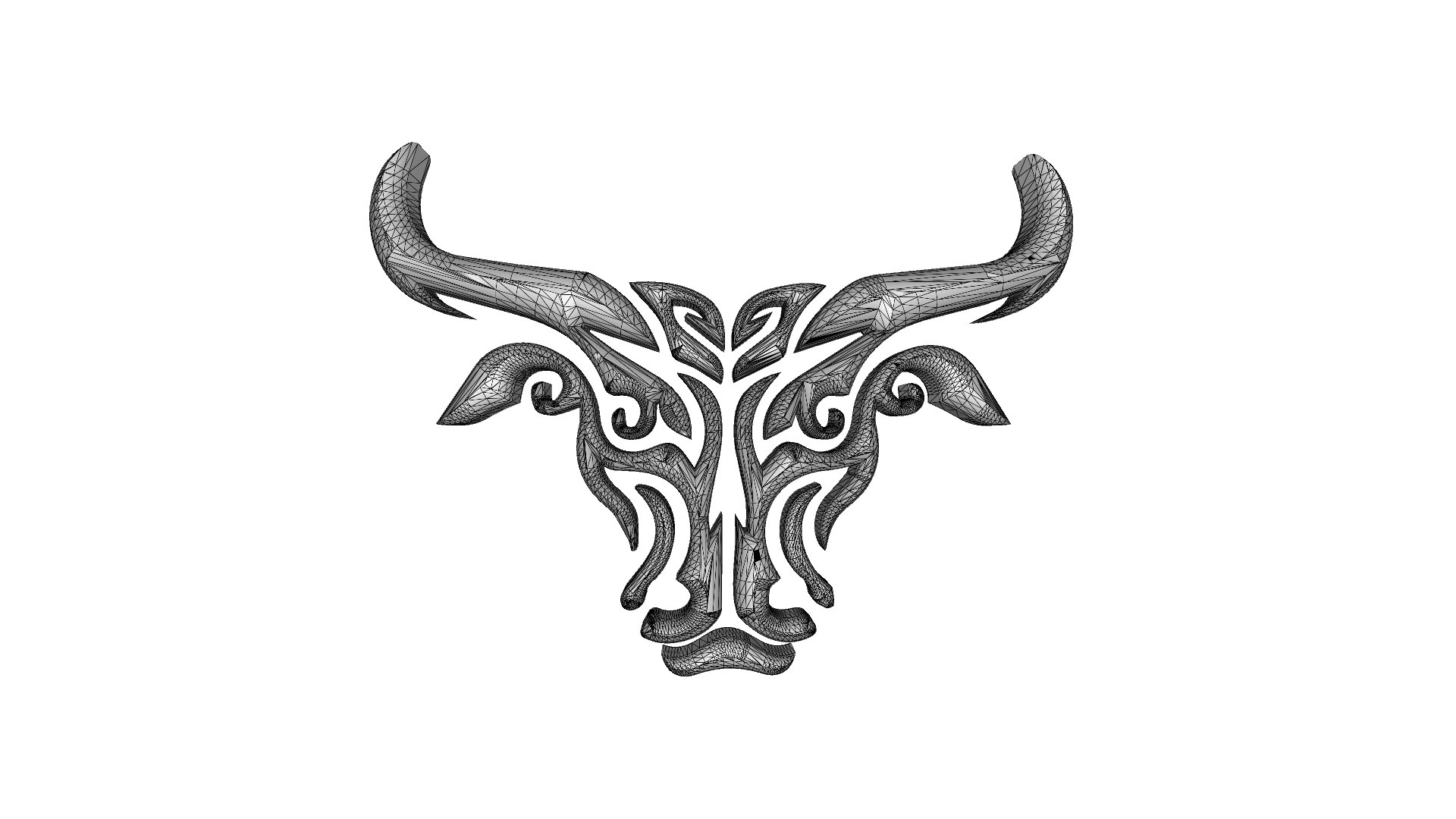 3D 3d Bull Stock Market Model Wireframe Model - TurboSquid 1990431