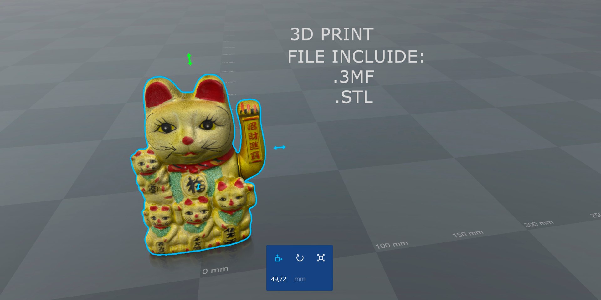3D Realistic Cat Maneki Neko - TurboSquid 1203327