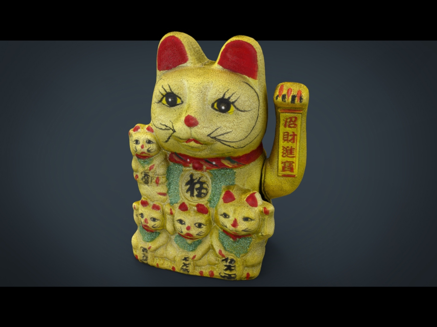 3D Realistic Cat Maneki Neko - TurboSquid 1203327