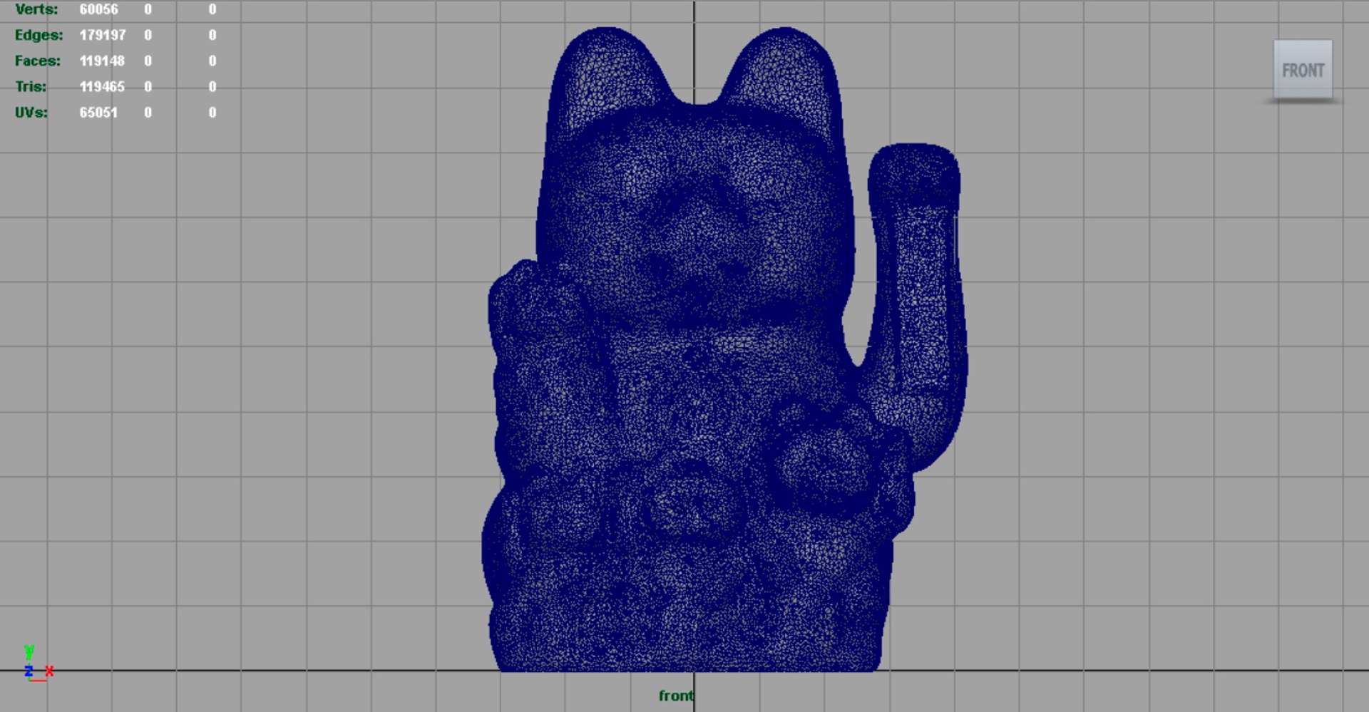3D Realistic Cat Maneki Neko - TurboSquid 1203327
