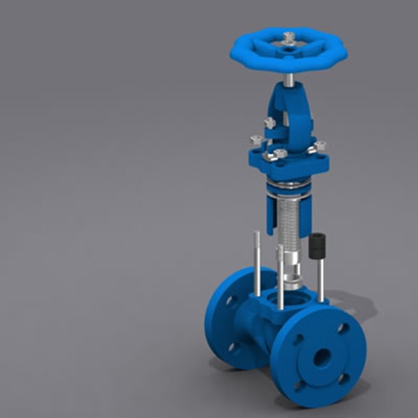 3d valve pack model