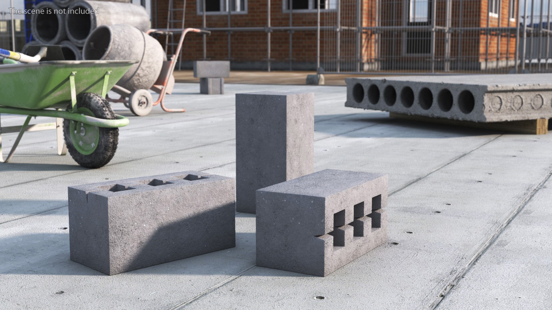3D Concrete Pillar Brick 3 Slots - TurboSquid 2350730
