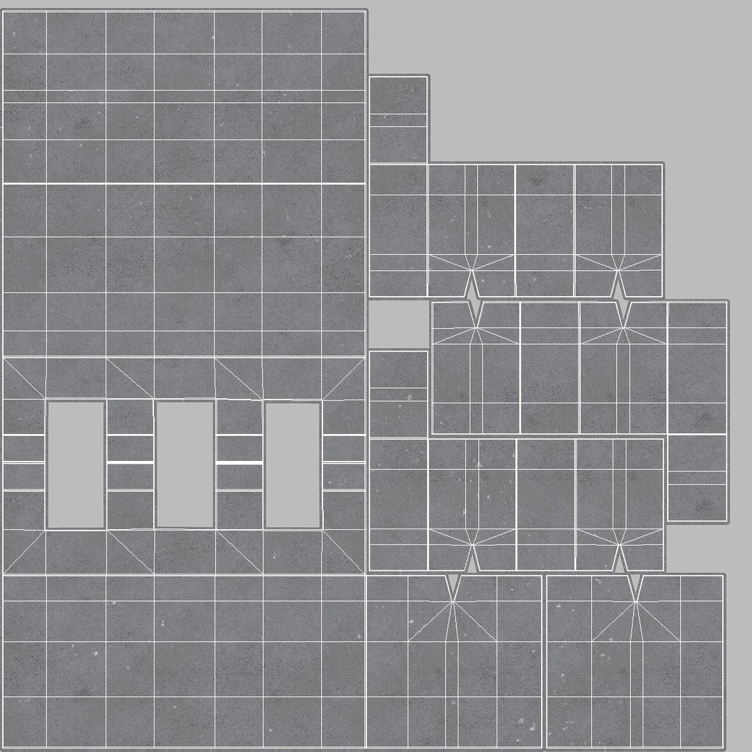 3D Concrete Pillar Brick 3 Slots - TurboSquid 2350730