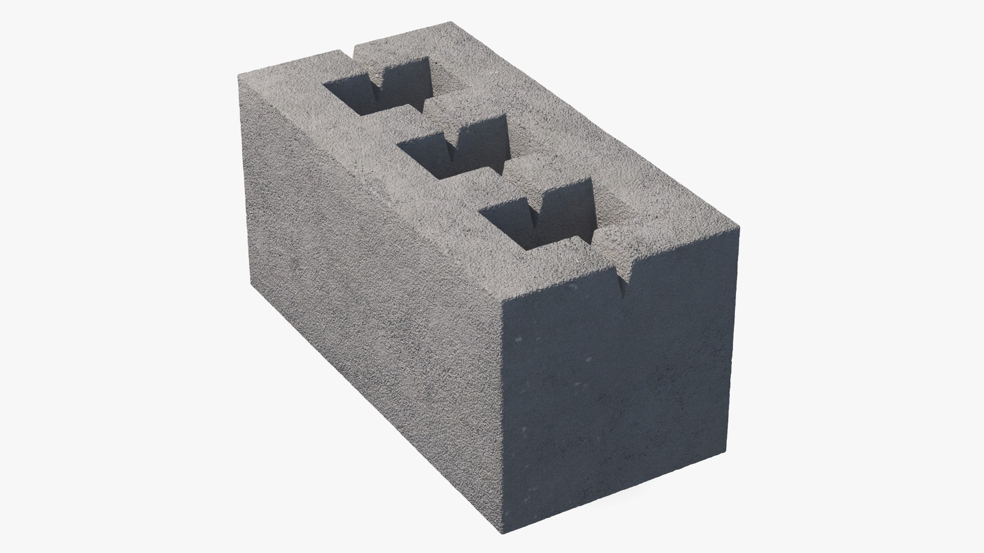 3D Concrete Pillar Brick 3 Slots - TurboSquid 2350730