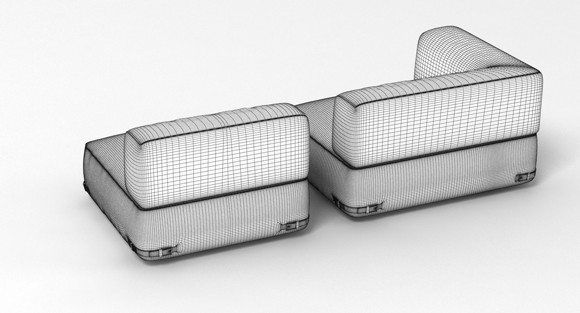 Fendi Soho Sofa Set 3d Max